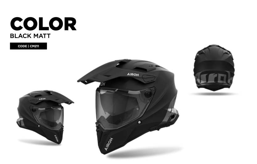 Helmet Commander 2 Color Black Matt Airoh